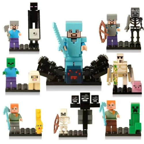 (Minecraft Series Set-7) Minecraft Fit Lego Doll Puzzle Pieces Suitable ...