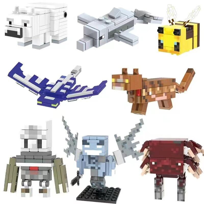 (Minecraft Series Set-3) Minecraft Fit Lego Doll Puzzle Pieces Suitable ...