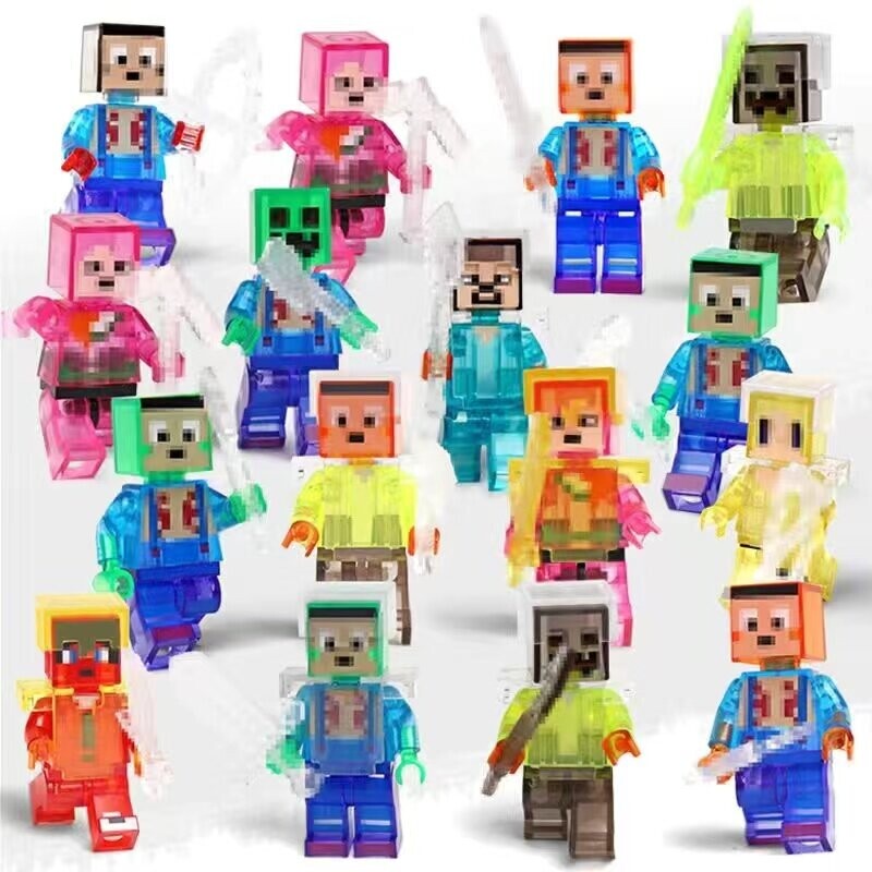 (Minecraft Series Set-4) Minecraft Fit Lego Doll Puzzle Pieces Suitable ...