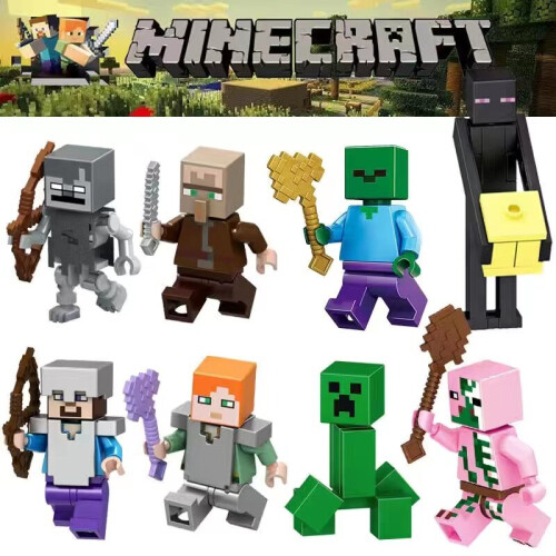 (Minecraft Series Set-10) Minecraft Fit Lego Doll Puzzle Pieces ...