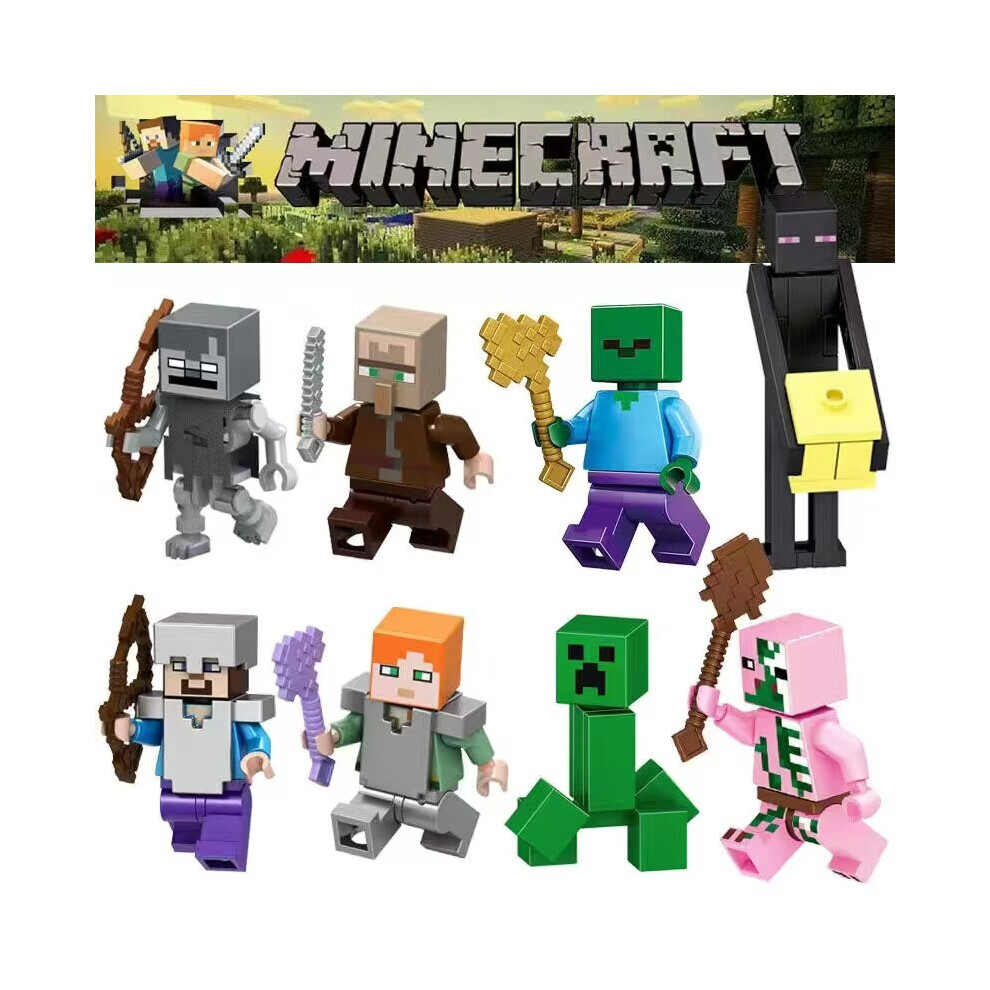 (Minecraft Series Set-10) Minecraft Fit Lego Doll Puzzle Pieces ...