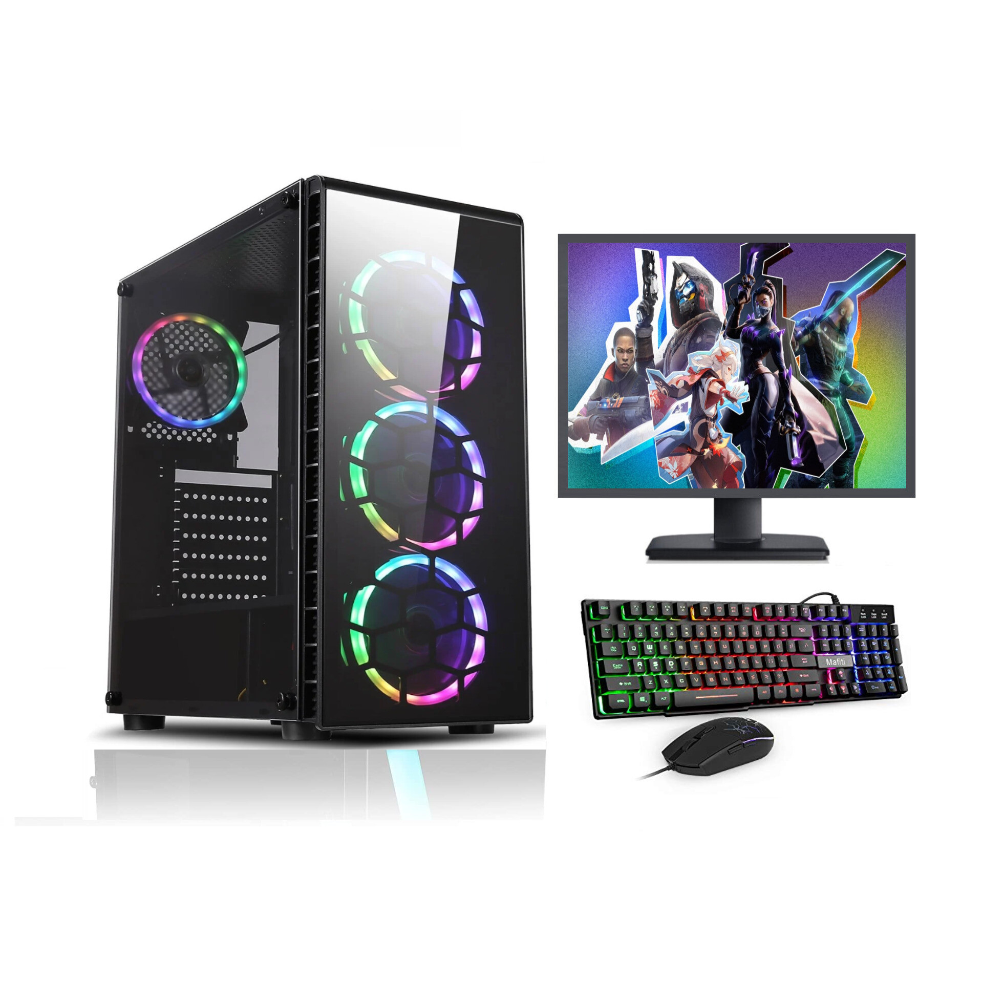 Refurbished FCS Fast Gaming PC Full Setup Core i7 16GB 1TB Windows 10 ...