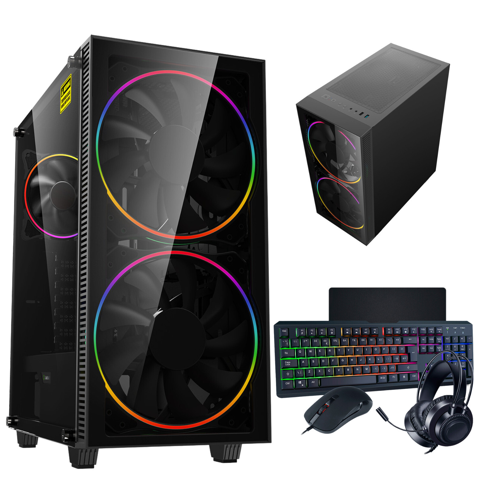 Refurbished Zeus Giga Gaming RGB PC + 22" Monitor + RGB Accesories on OnBuy