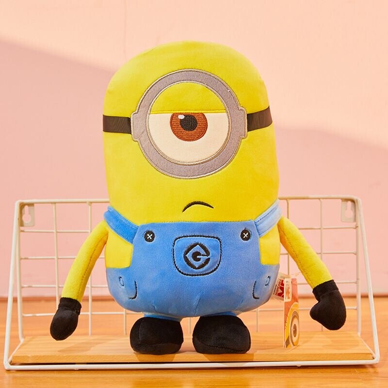 (Stuart) Despicable Me Cartoon Minion Plush Toy Stuart Kevin Bob Cute ...