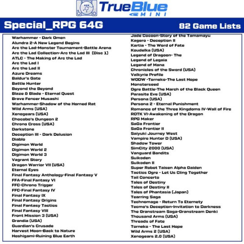 (Special_RPG) True Blue Mini - Crackhead Pack ( 64 GB ) 101 of the best ...