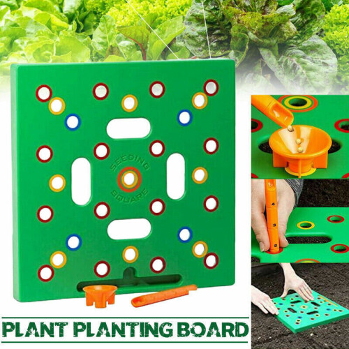 Square Seeding Sowing Template Garden Seed Spacer Tool Coded Spacing ...