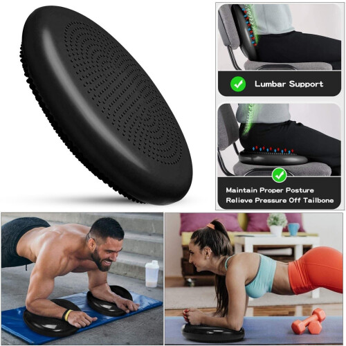 Balance Board Disc Wobble Fitness Massage Wobble Plate Yoga Exercise on ...