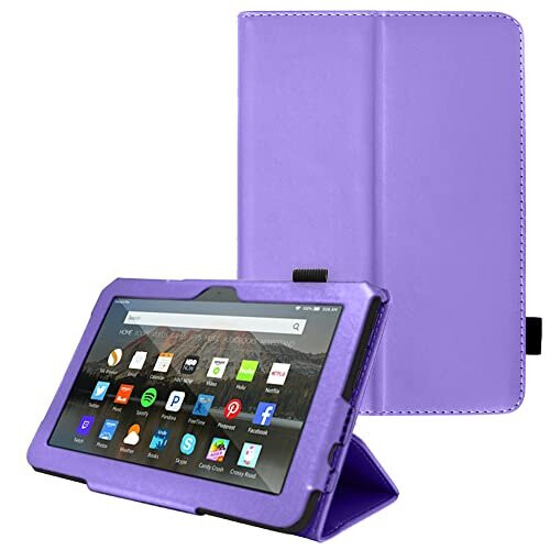 (Purple) TECHGEAR Case Designed For New Amazon Fire 7" (12th Generation ...