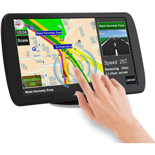 9 inch Sat Nav, Satnav Europe UK Maps GPS Navigation for Car Truck ...