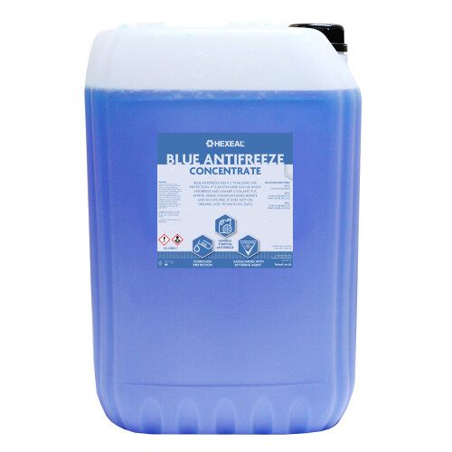 Hexeal BLUE ANTIFREEZE & COOLANT | 25L | -37 ºC | High Concentrate ...