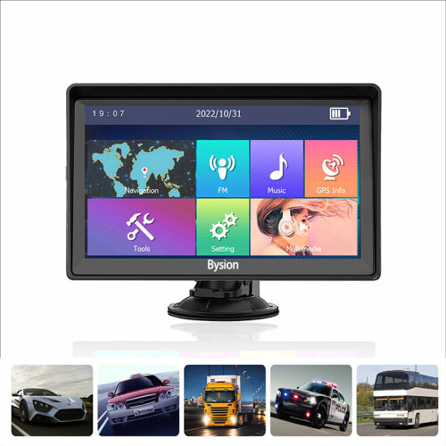 9 Inch Sat Navs for Cars, Car Sat Nav GPS Navigation Includes Postcodes ...