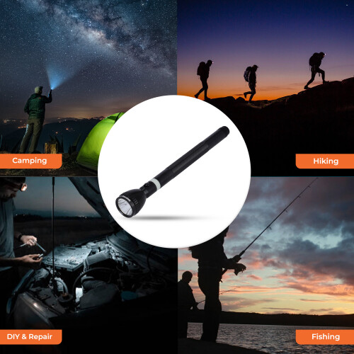 Geepas LED Torch Rechargeable LED Handheld Flashlight Super Bright CREE ...