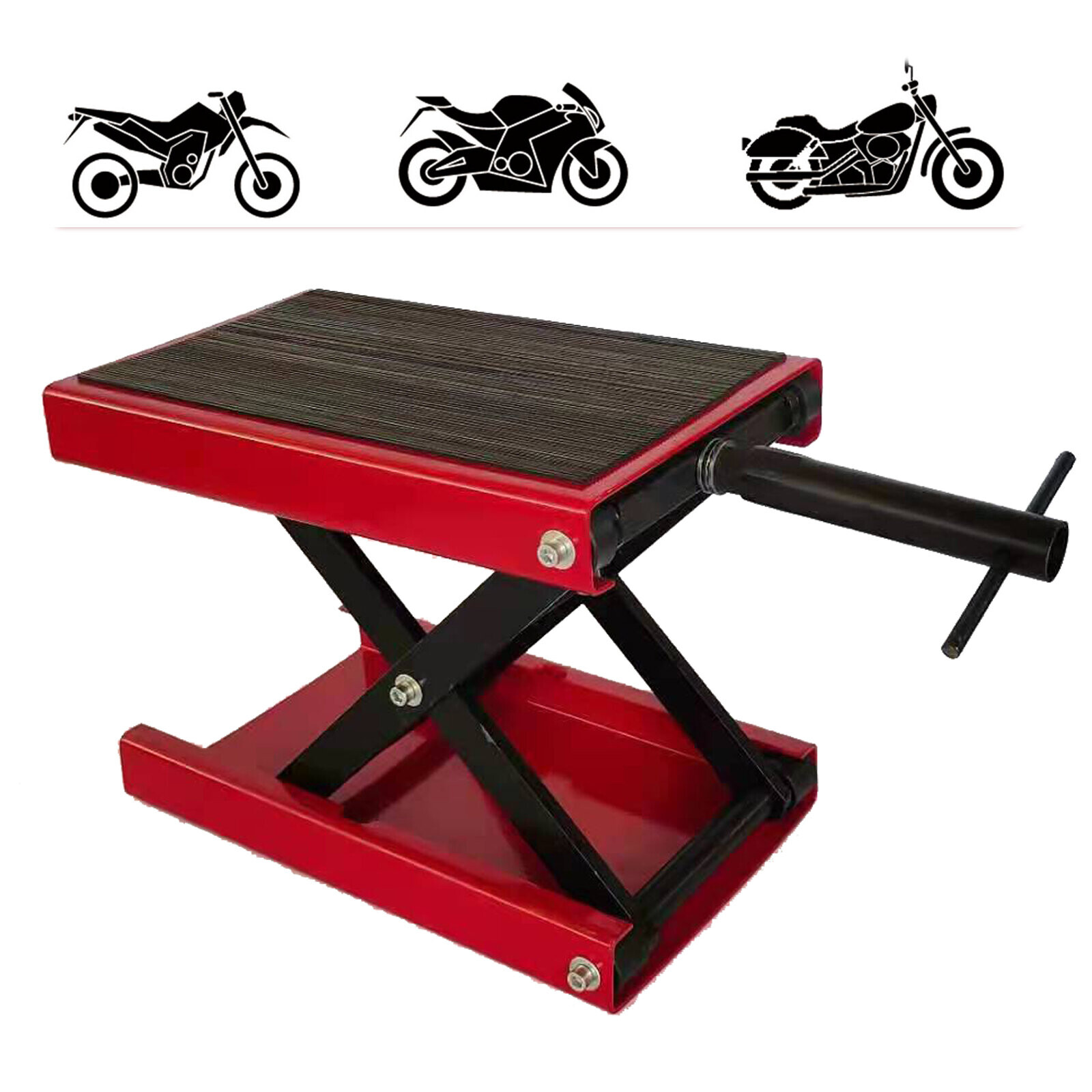 Motorcycle Scissor Lift 1100lbs 500kg Capacity Vehicle Wide Table Stand ...