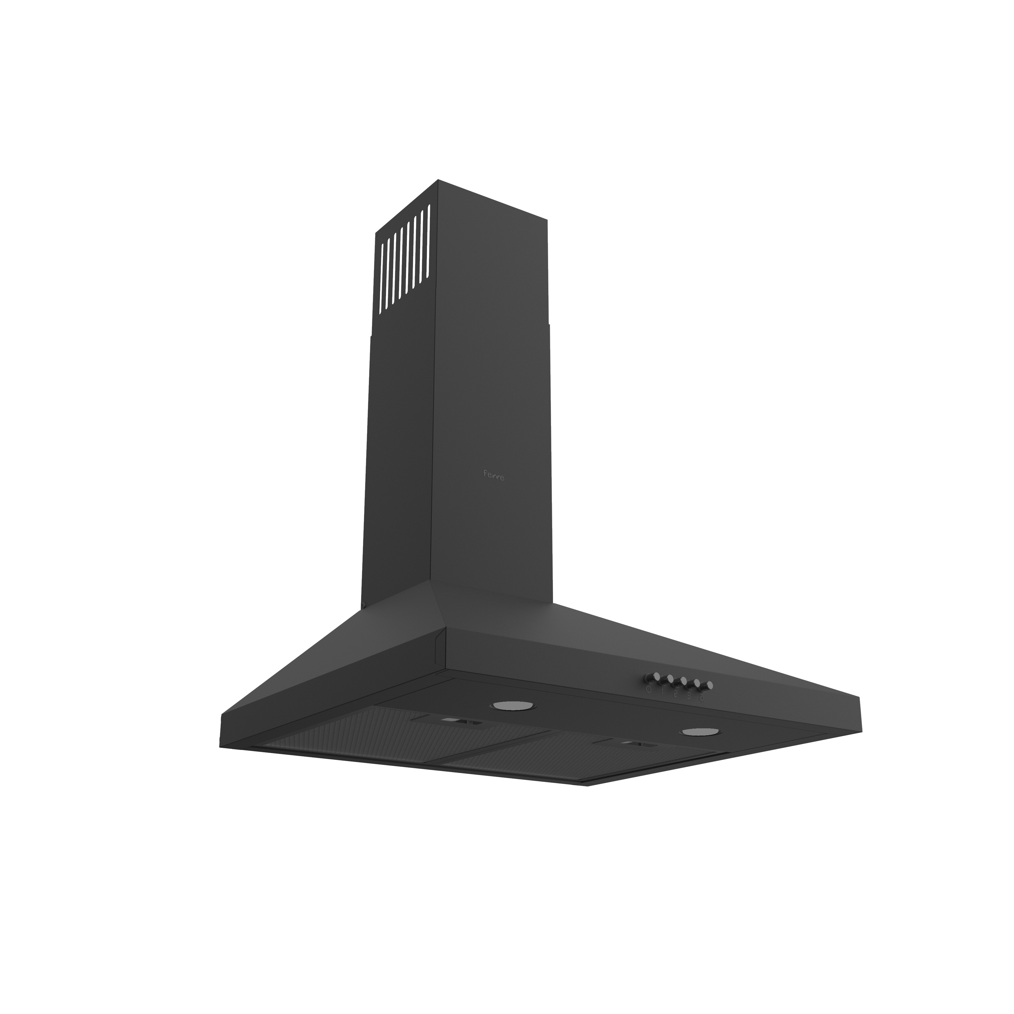 Ferre PH500-PBL 50cm Pyramid Chimney Cooker Hood Kitchen Extractor Fan ...