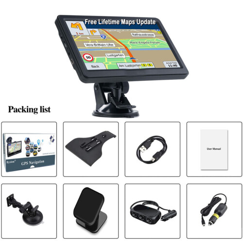 7 inch GPS Navigation for Car Truck Motorhome Sat Nav with Latest UK ...