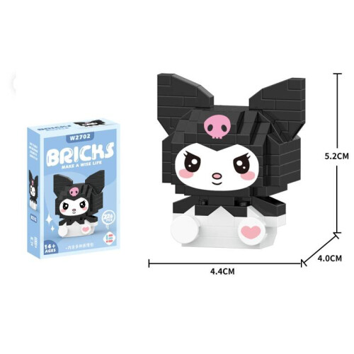 (Kuromi226) Kuromi Cartoon Sanrio Melody Puzzle Building Blocks Mini ...