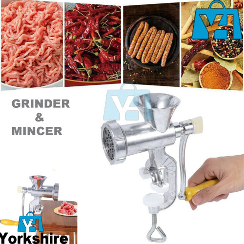 MANUAL TABLE HAND OPERATED GRINDER MEAT MINCER STUFFER SAUSAGE on OnBuy