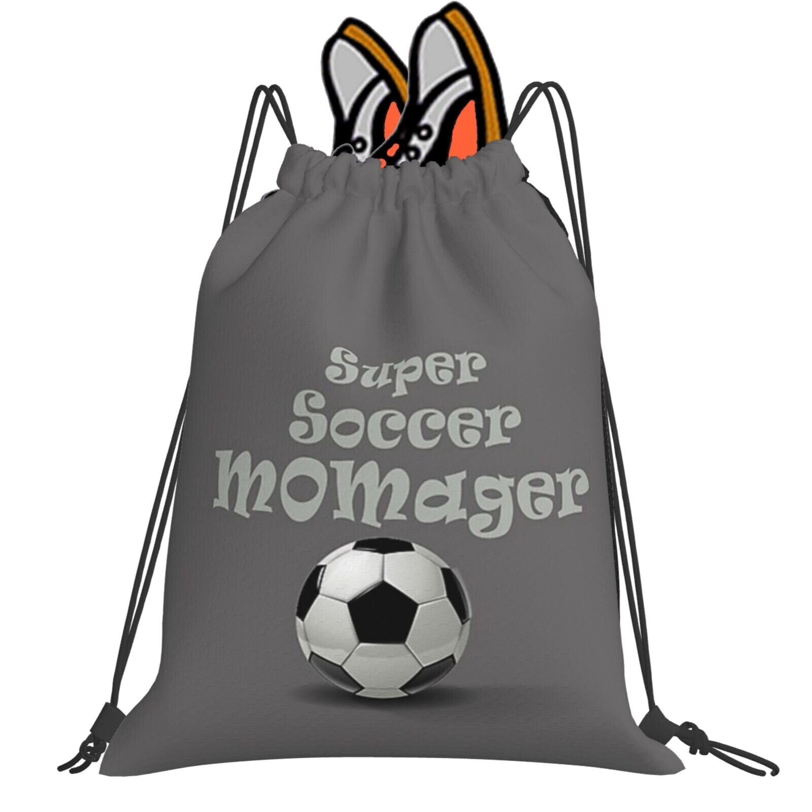 Drawstring Bag Funny Womens Moms Soccer Gift Shes A Super Soccer ...