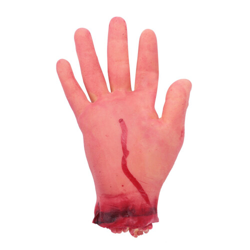 Bloody Horror Scary Prop Severed Life Size Arm Hand House 22-23Cm on OnBuy