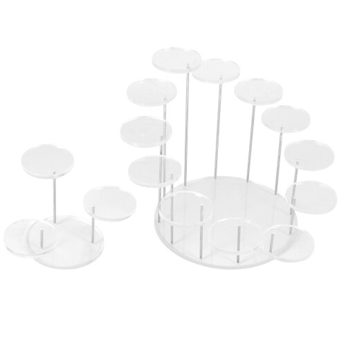 2Pcs Round Acrylic Cupcake Stand-Premium Cupcake Holder, Cupcake ...