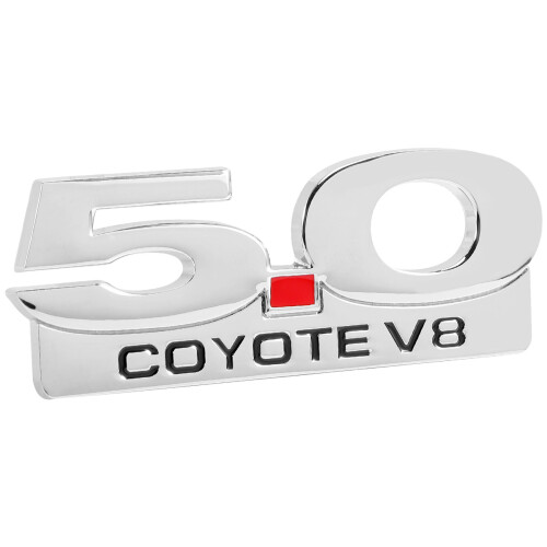 5.0 V8 Emblem for 11-14 F250 F350 Chrome Side Body Emblems Decal ...