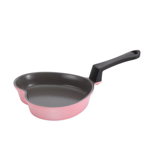 Mini Love Frying Pan Supplement Cooking Pot Ceramic Non-Stick Pink ...