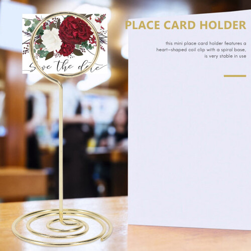 12 Pack Table Number Card Holders Photo Holder Stands Place Paper Clips ...