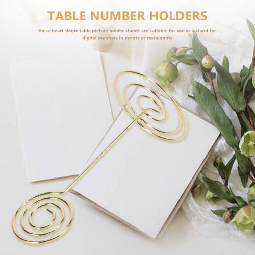12 Pack Table Number Card Holders Photo Holder Stands Place Paper Clips ...