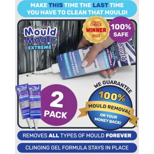 2 X Mould Magic Extreme Gel Formula 120G Tubes Eco Friendly Taps Sinks ...