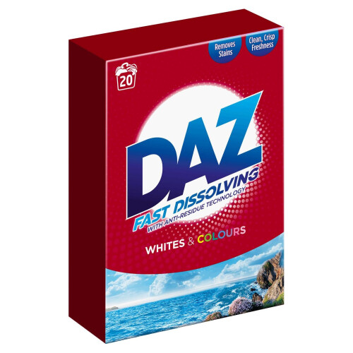 Daz Fast Dissolving Washing Powder Whites & Colours (20 Washes) on OnBuy