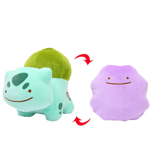 (C) Pokemon Dolls Ditto Reversible Pillow Cushion Transform Plush Dolls ...