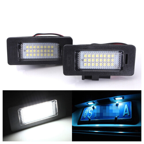 2x License Number Plate LED Light Lamp for A4 A5 Q5 S5 TT 08-13 Error ...