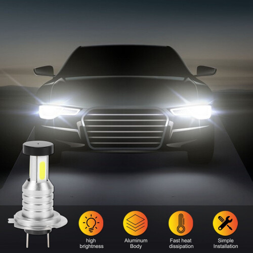 2X H7 LED Headlight Bulb Kit High Low Beam 100W 30000LM Super Bright 6000K White on OnBuy