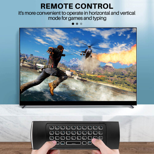 Air Mouse for Android Tv Box, Mini Wireless Keyboard Air Remote Mouse ...