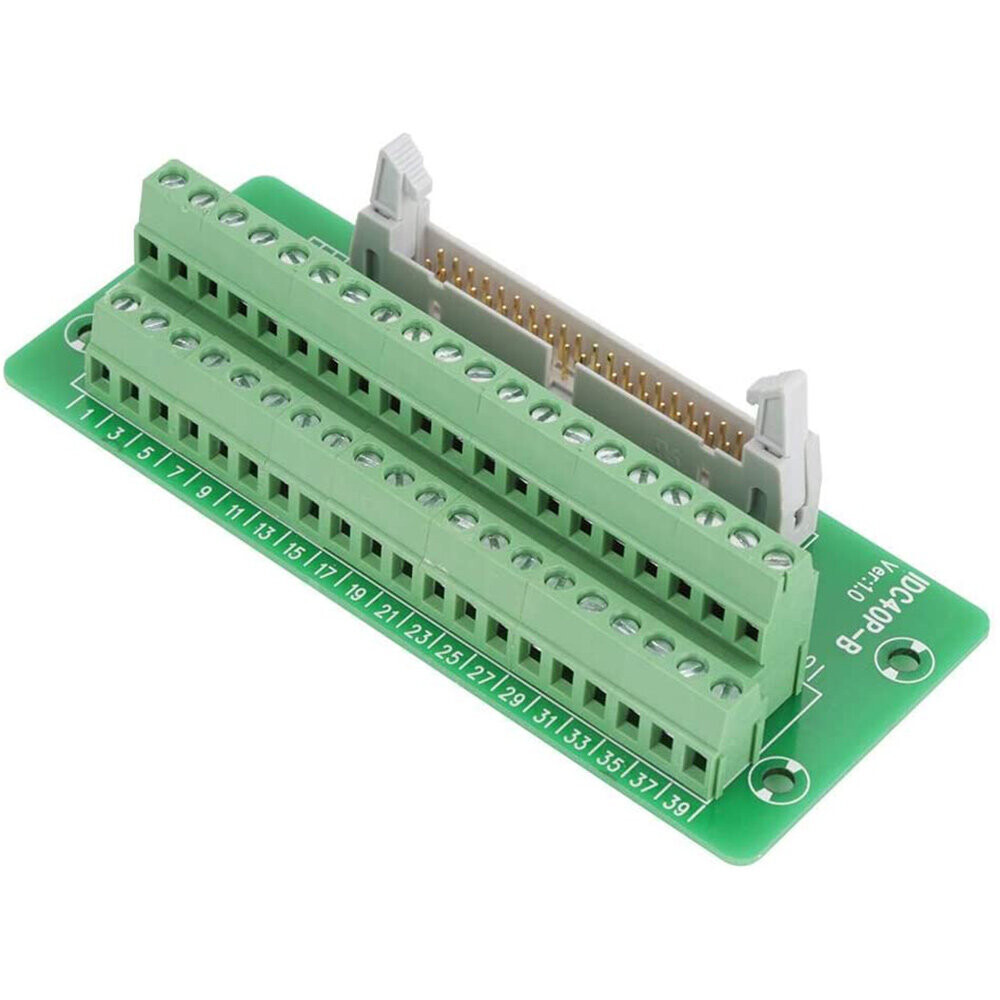 IDC40P 40Pin Connector Strip Breakout Board Terminal Block Plug PLC ...