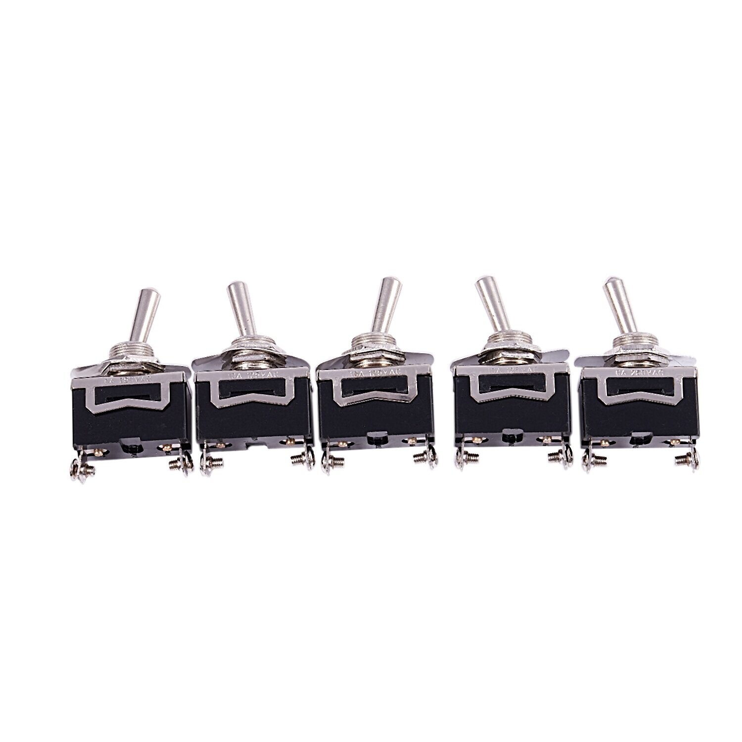 5pcs 12V Heavy Duty Toggle Flick Switch ON/OFF Car Dash Light Metal ...