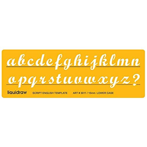 Liquidraw Lettering Stencils for Calligraphy Crafts English Stencil ...