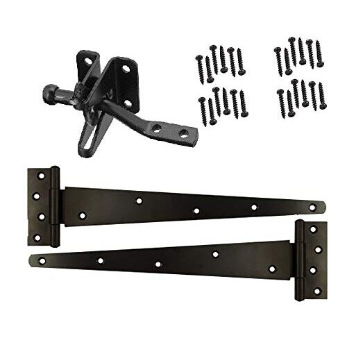 Merriway BH07087 Heavy Duty Wooden Garden Gate Hanging Kit, 2 x 12 inch ...