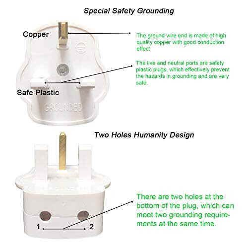 UK Standard Grounding Cord Cable Plug with Alligator Clip use for ...