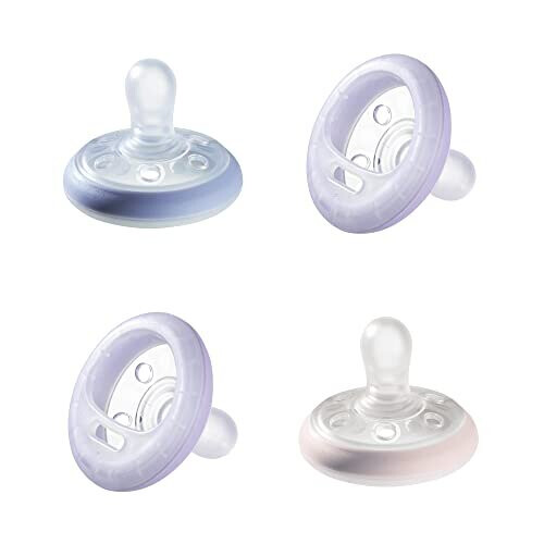 Tommee Tippee Breast-Like Soother Night, Glow in the Dark, 6-18m, Pack ...