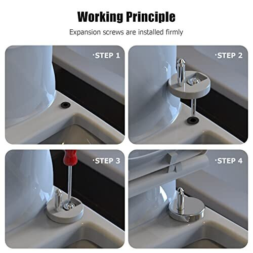 Quick Release Toilet Seat Fixings, Ancable Quick Release Toilet Seat ...