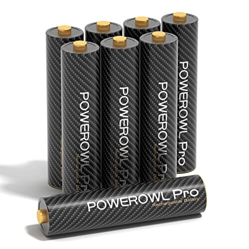 Rechargeable Batteries AAA PRO, Powerowl 8 Count AAA Batteries Goldtop ...
