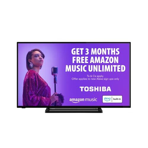 Refurbished Toshiba 43UK3C63DB 109.2 cm (43") 4K Ultra HD Smart TV Wi-Fi Black on OnBuy