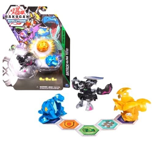 BAKUGAN Evolutions Batrix Ultra Starter Pack 3pk with Griswing and Neo ...
