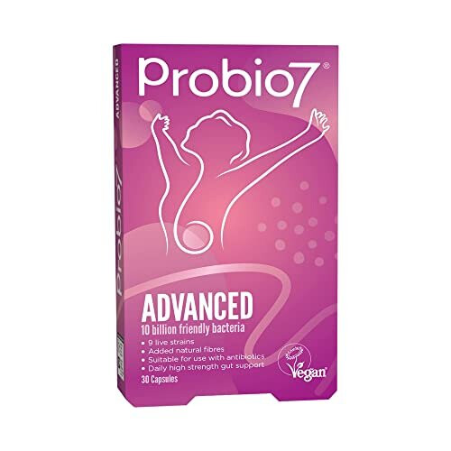 Probio7 Advanced | 9 Live Strains | 10 Billion CFU + 2 Types of Fibre ...