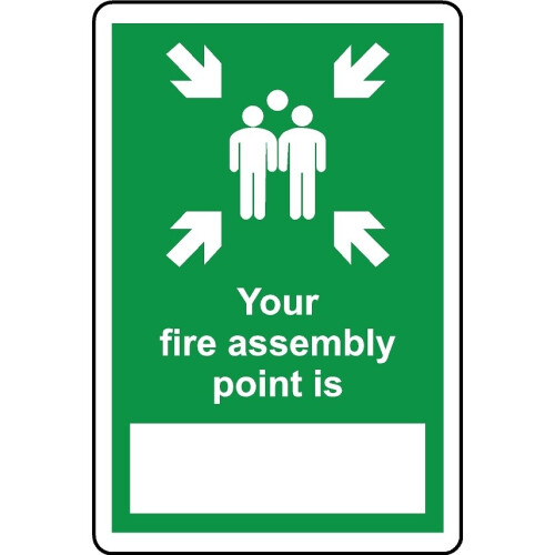 You fire assembly point is blank safety sign - 3mm Aluminium sign ...