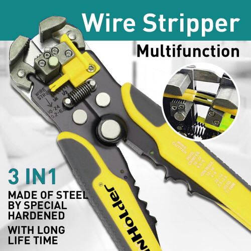 Auto Adjusting Wire Stripper Cutter Terminal Crimper Multi tool on OnBuy
