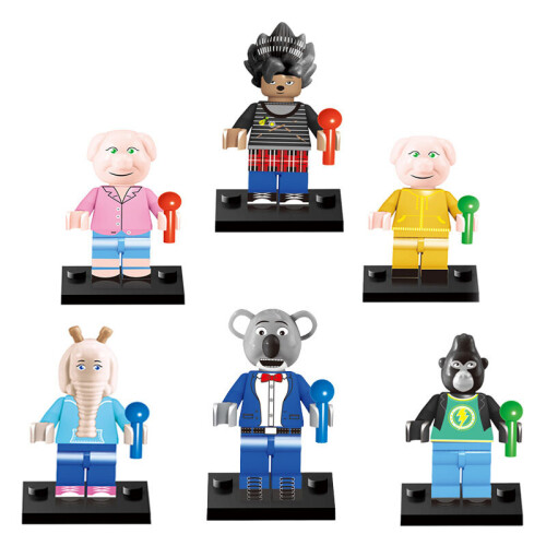 Sing 6pcsset 2 Toy Building Blocks Figure Models Rosita Meena Ash Gift ...