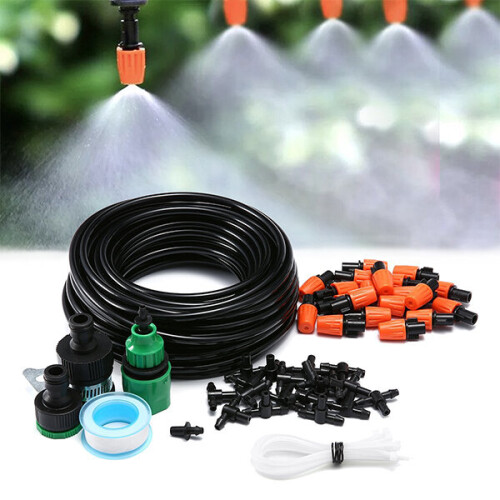 Garden Misting Cooling System Patio Water Mister Nozzle Mist Sprinkler ...