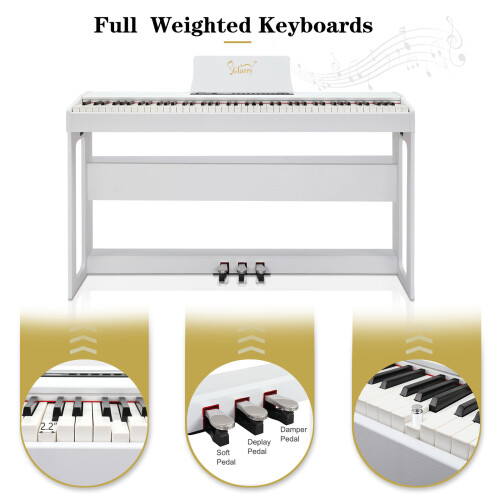 88 Keys Digital Piano Full Weighted Keyboards Bluetooth Digital Piano ...